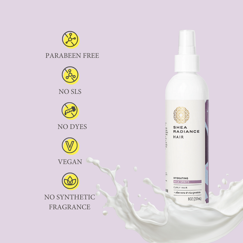 Leave-In Hair Milk for Natural Curly Hair | Moisturizing Spritz ...