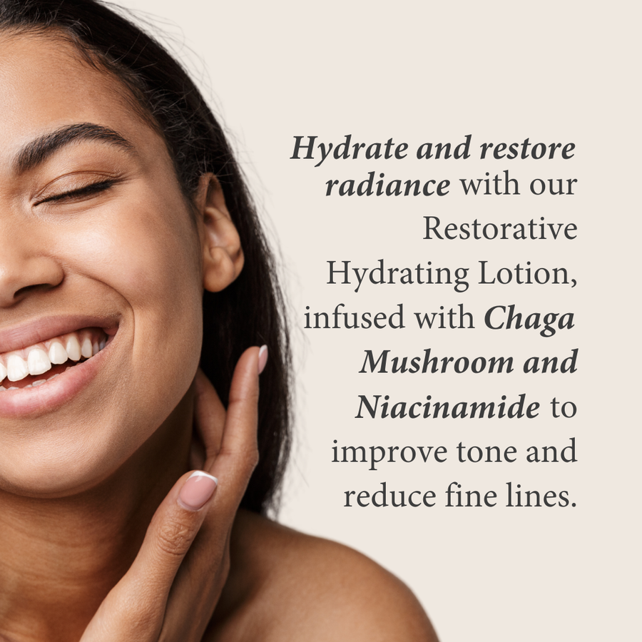 Restorative Hydrating Lotion with Chaga Mushrooms & Niacinamide ...